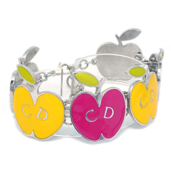 Dior | Jewelry | Christian Dior 202 Apple Motif Bracelet 27057 | Poshmark